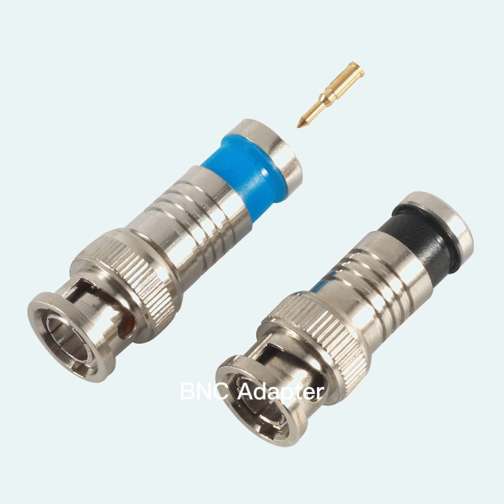 CCTV 75ohm antenna wire electrical waterproof rf coaxial RG6 Cable BNC Male Compression ...