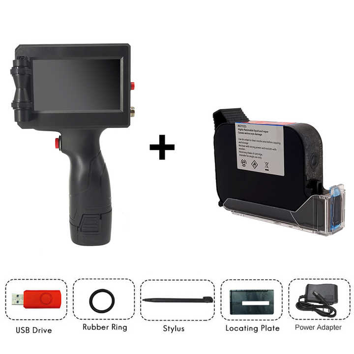 Handheld Inkjet Printer Expiry Date Coding QR Code Barcode Logo Hand ...