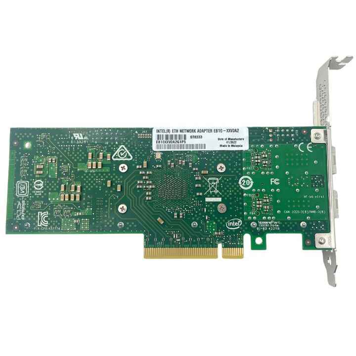 Ethernet Network PCIe 4.0 X8 Interface 25GbE Dual Port SFP28 Network Card E810 Controller OCP 3. ...