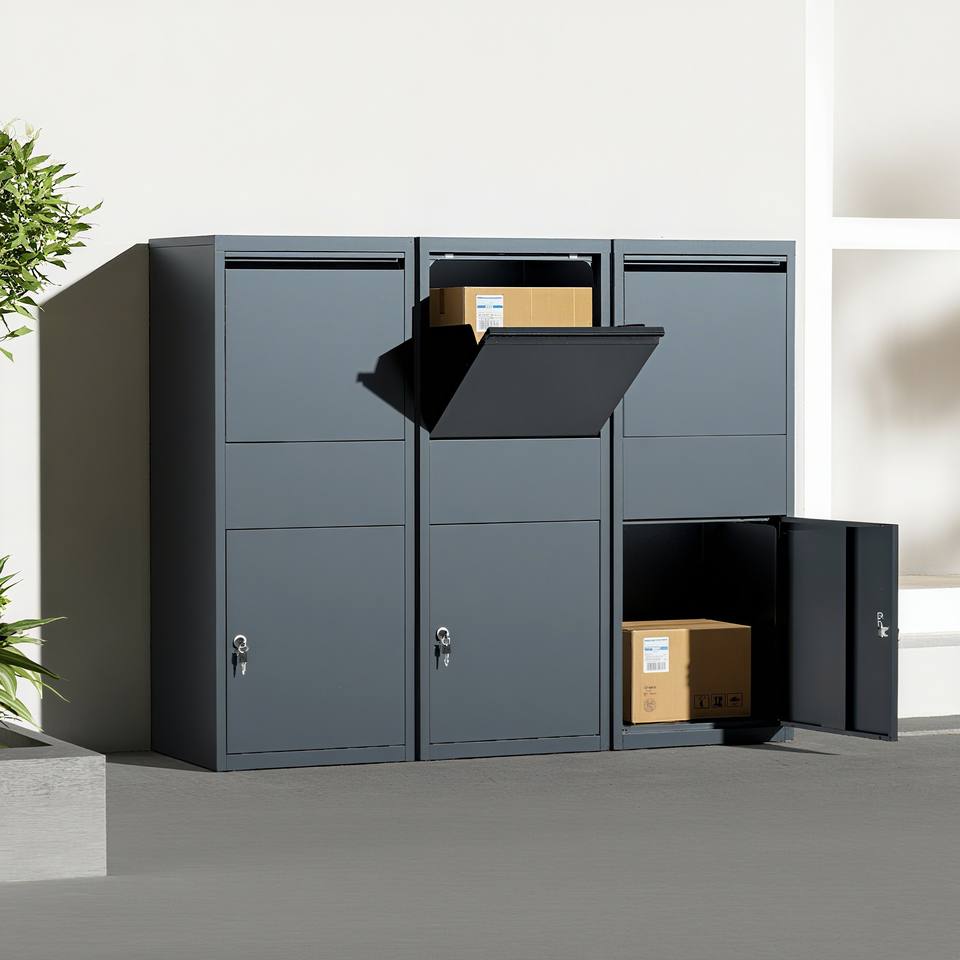 Secure and Durable Metal Parcel Mailbox for Outdoor Delivery