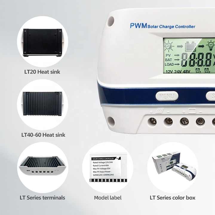 High Efficiency PWM Solar Charge Controllers for LED/LCD Lighting