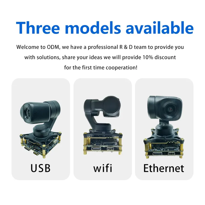 4K 30FPS PTZ Camera Module Three Axis Gimbal Mechanical Stabilization ...