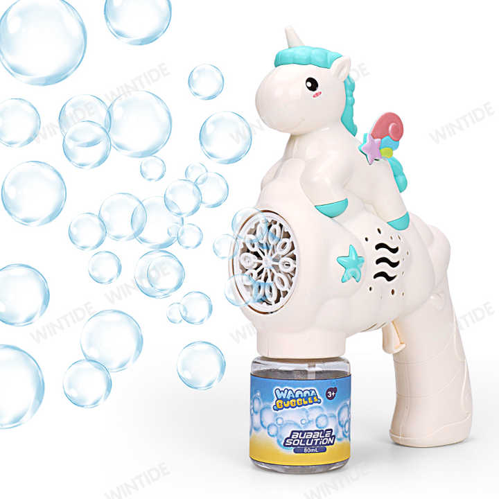 Kids Fully Automatic Handheld Cartoon Bubble Toys Electric 10 Hole ...