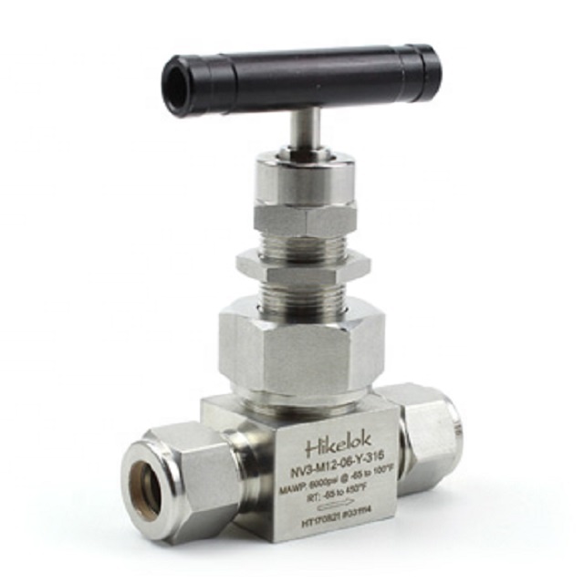Panel Mount Brass Needle Valves - High Pressure 6000 psi