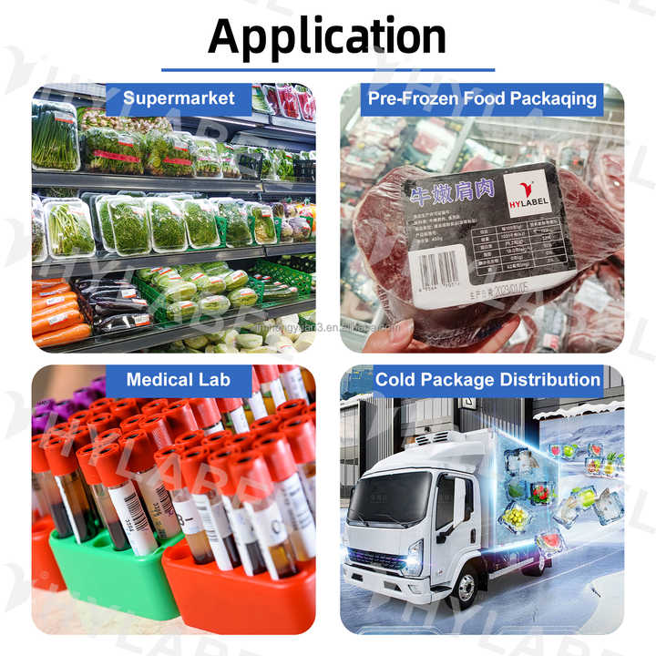 Freezer Grade 4x2 4x3 4x4 4x6 4x8 Inch Thermal Synthetic PP Label ...
