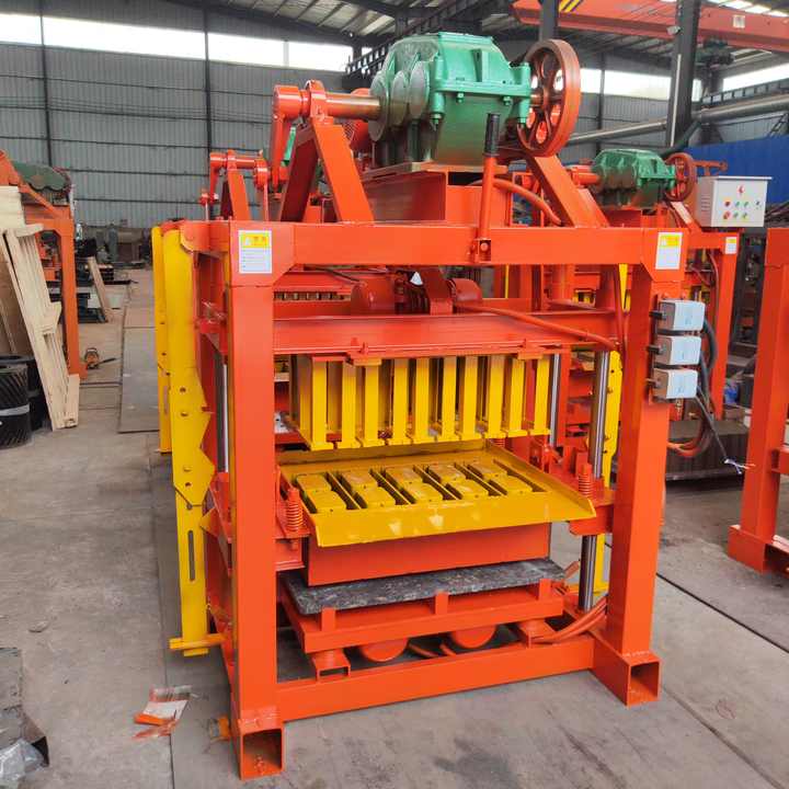 QT4-40 Automatic Manual Press Brick Maker Machine Concrete Cement ...