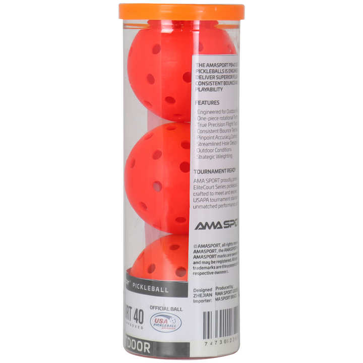 2024 USAPA Approved X-ACE 40 Holes Custom Engraved Logo TPE Pickleballs ...