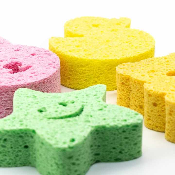 Cute Cartoon Shape Household Kitchen Clean Sponge Scourer for Washing ...