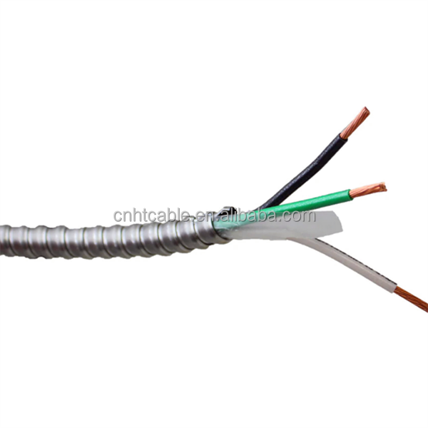 UL1569 Certificate MC Cable, 25FT, 14/2 Type, MC Solid Metal Clad Cable ...