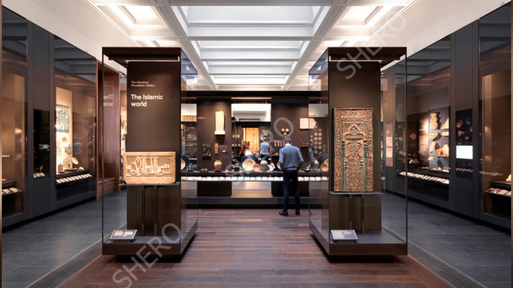High Quality Museum Glass Showcase - Customizable Display