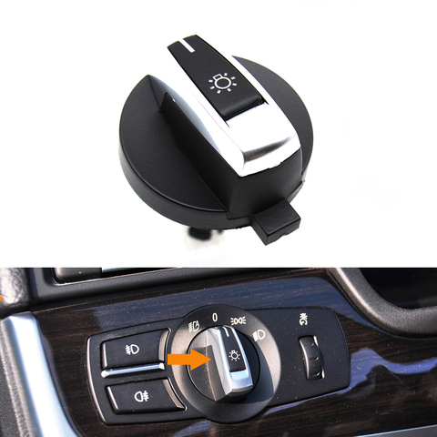 Car Front Headlight Switch Headlamp Rotation Button Assembly For BMW 5 ...