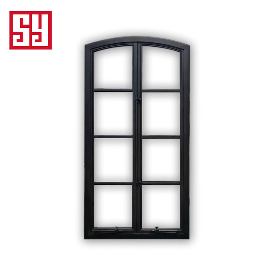 Custom Steel Horizontal Casement Window with Graphic Design Matte ...