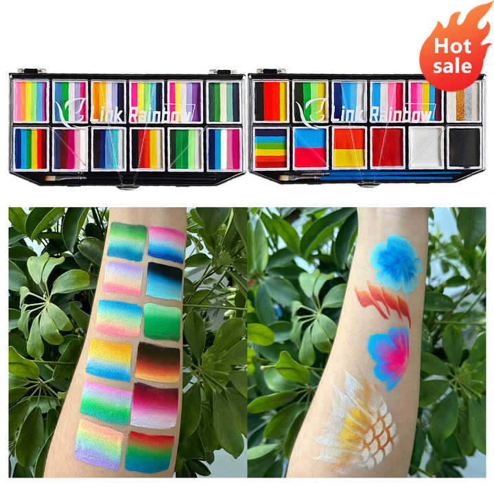 Non-Toxic Water-Based Activated Face Paint Kit Easy Use Washable Makeup ...
