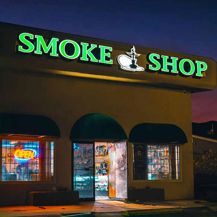 Outdoor Illuminated 3D Logo Channel Letter Signage for Smokeshop