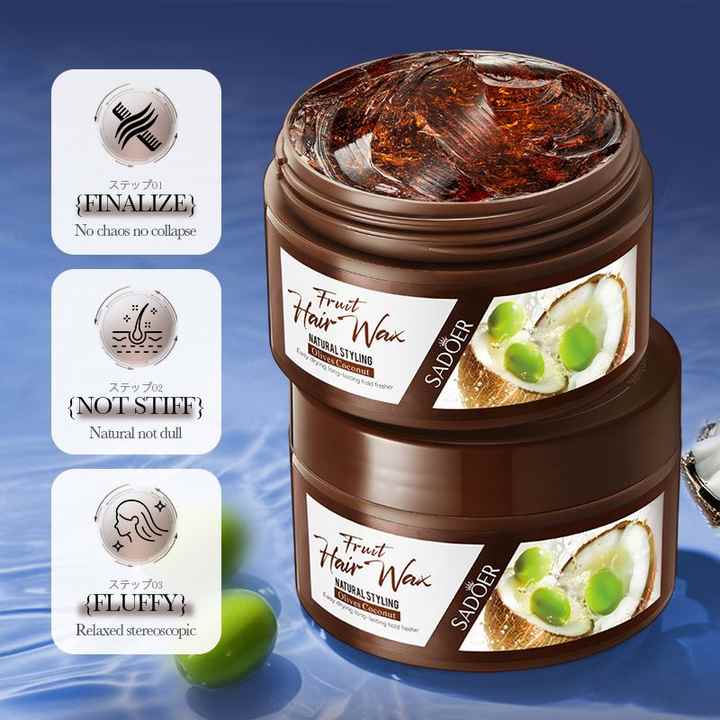 SADOER Men All Natural Hair Pomade Wax Private Label Olive Coconut ...