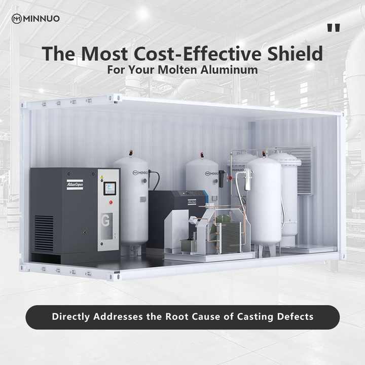 Minnuo PSA Nitrogen Generator for Aluminum Melting | 99.99%-99.999% Purity Nitrogen for Dross ...