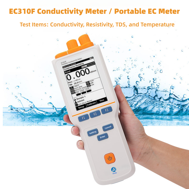 AODA EC310F Portable Plastic Multi-Parameter TDS pH EC Meter Customizable OEM ODM for Soil Water ...