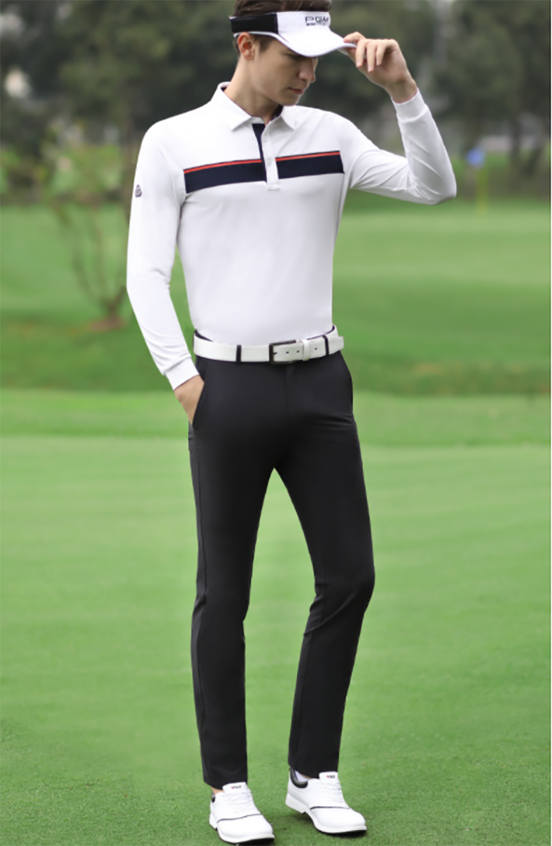 PGM KUZ081 men golf pant stretch polyester golf trousers slim sports ...