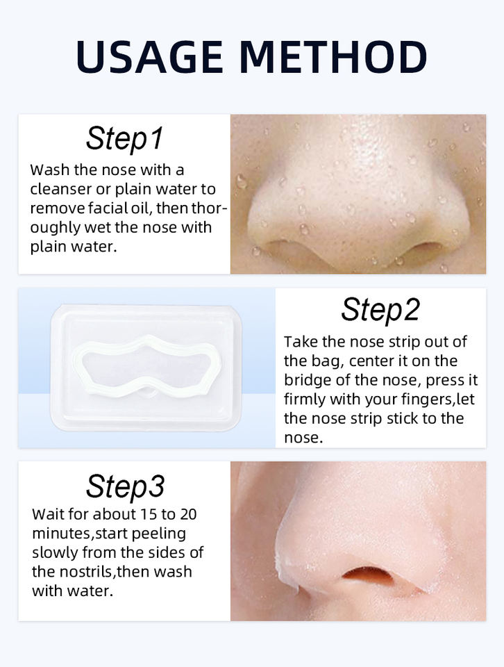 Microneedle Nose Patch Face Cleansing Blackhead Remover Nose Patch ...