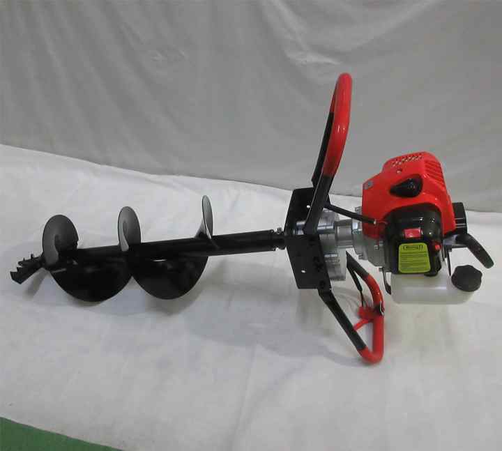 Powerful Tree Planting Earth Auger with Drill 52cc Hole Digger Ice ...