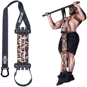 INNSTAR Adjustable Natural Latex Resistance Bands Fitness Tubes Pull Up ...