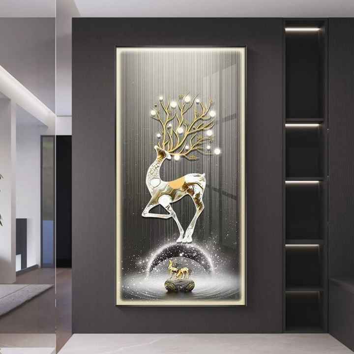 Newly Design Luxury Led Light Wall Art Modern Home Decor Luminous ...