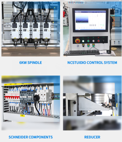 R-TUP TS-F4 CNC Cutting Machine 4 Spindles Drilling, Milling, Slotting ...