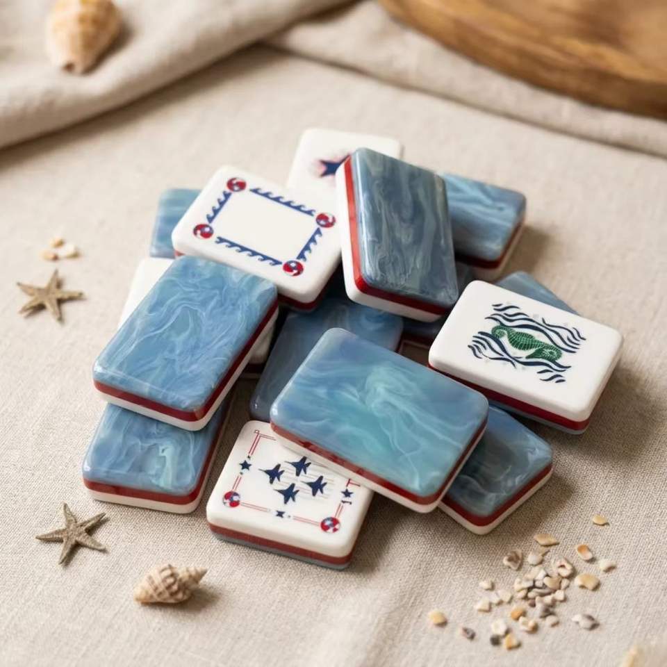 2026American Mahjong Set 160 Tiles 3 Layer Acrylic USA 250 Patriotic ...