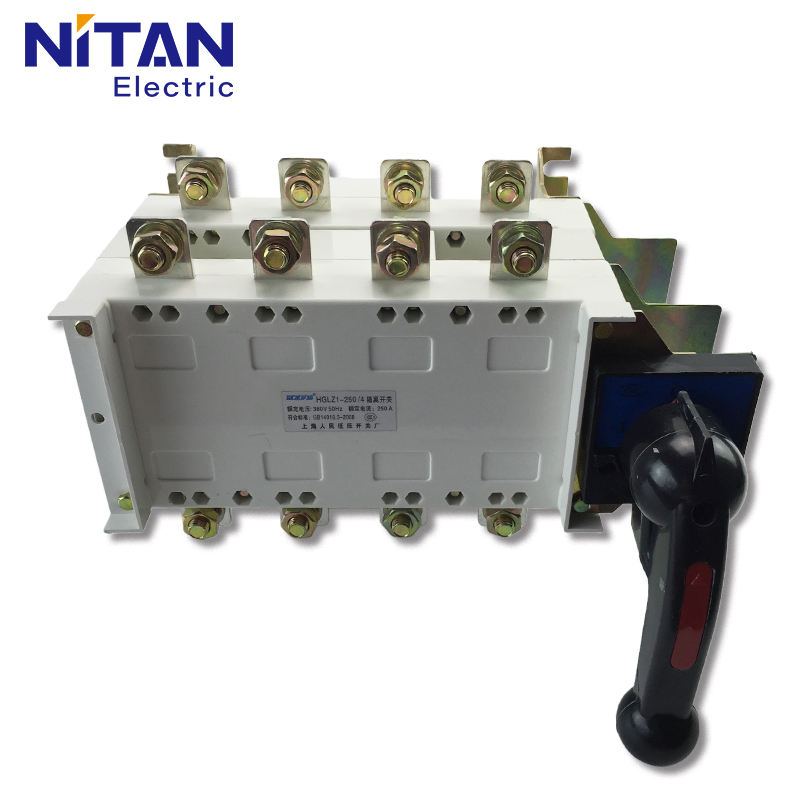 HGLZ1-250A/4P 250A Three-Phase Four-Wire 4J Dual Power Switch Manual ...