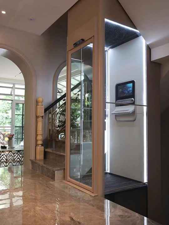 BEIGONK Hot-Selling 400kg & 630kg Residential House Elevator Outdoor-Indoor 3 Floor Passenger ...