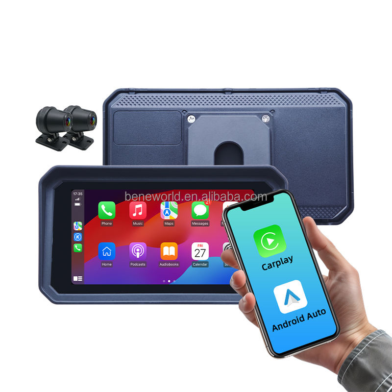 Portable Wireless Apple Carplay Android Auto 6-Inch Motorcycle GPS ...