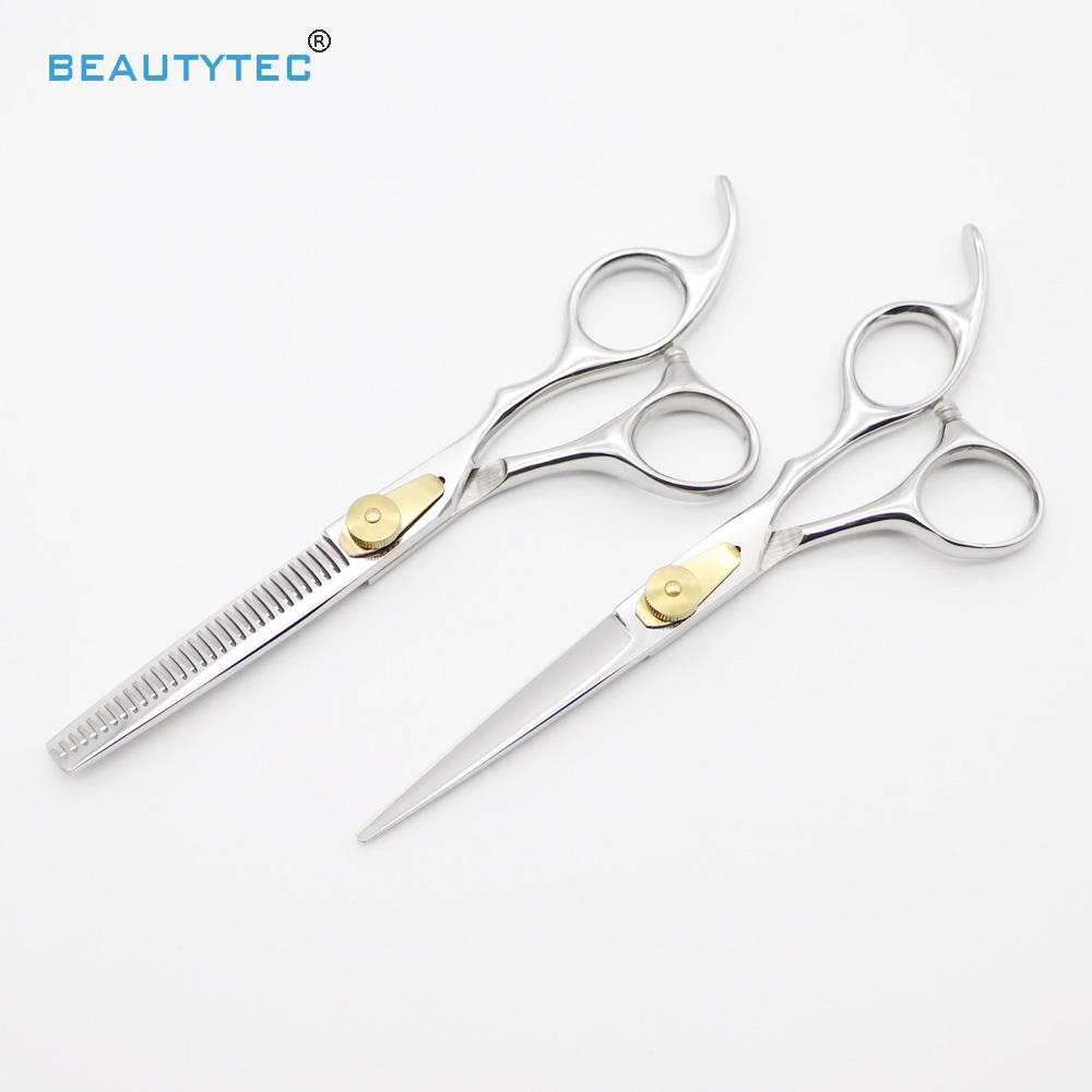 Gold Plate Professional Adjustable Screw Tijeras Hair Cutting Thinning ...