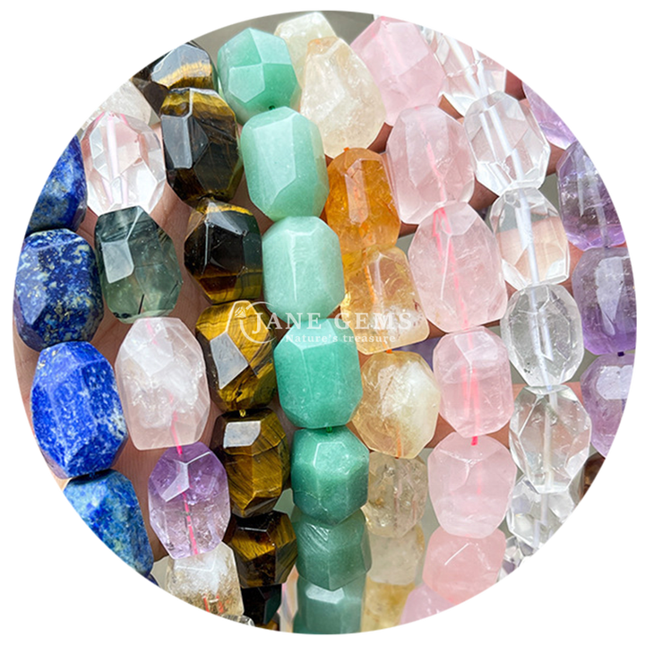 Wholesale Natural Crystal Gemstone Faceted Cut Raw Rough Beads Multiple ...