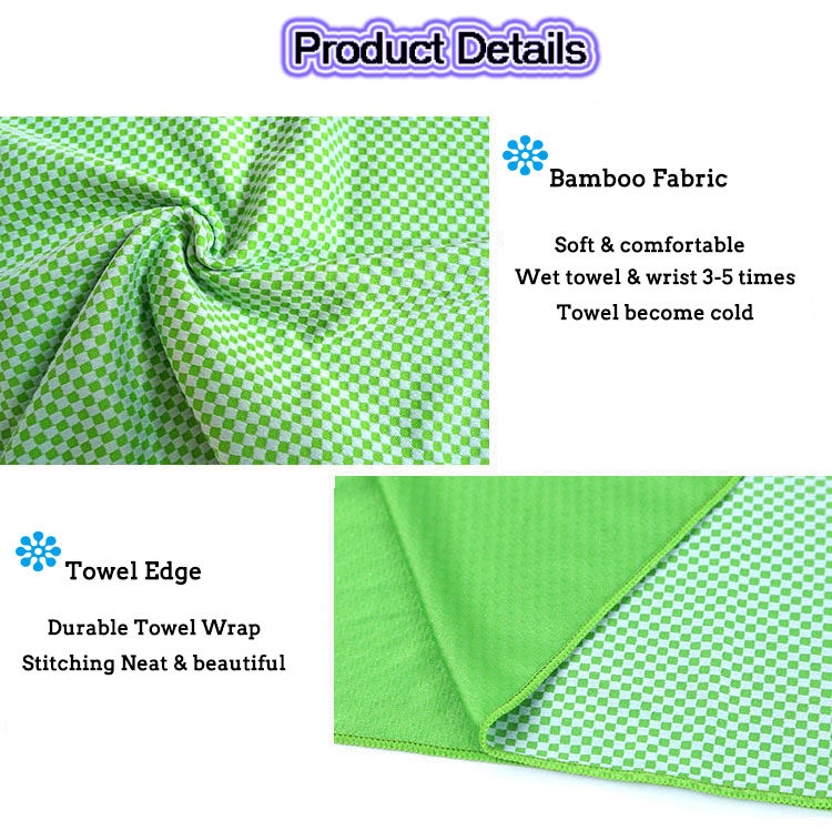 Fashion Custom Printed Refreshing Cooling Magic Cold Ice Towel Cool ...