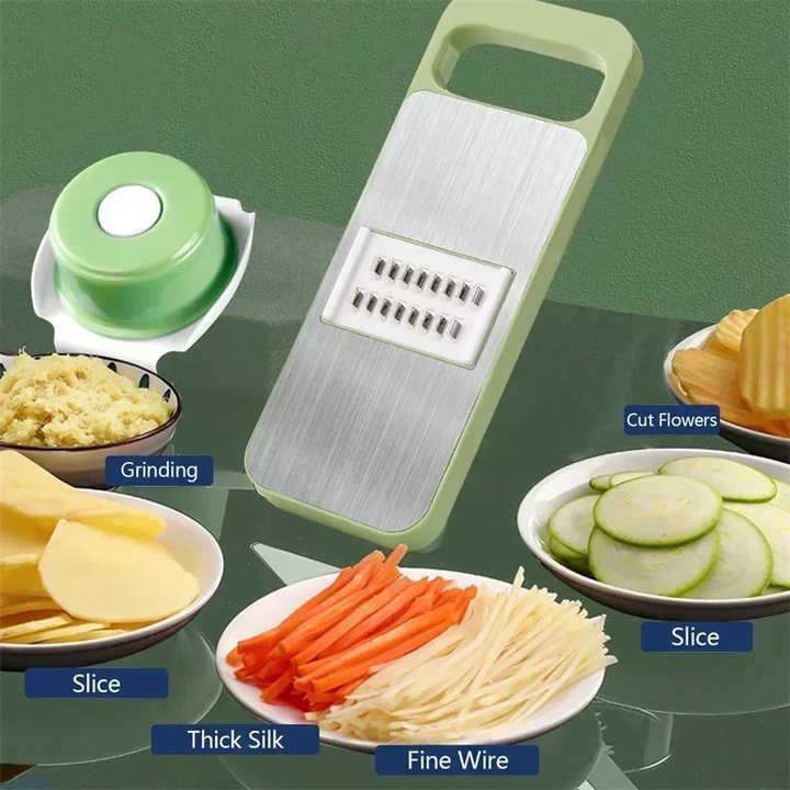 Kitchen Manual Stainless Steel Vegetable Slicer Shredder Cutter Potato ...