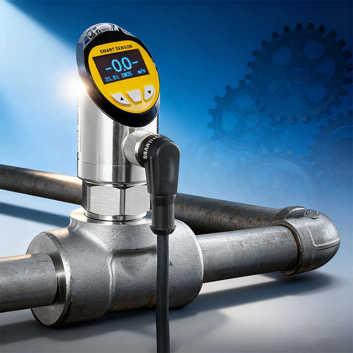 RS485 Communication Dual-Parameter Flow Meter for Water & Liquids Temp ...