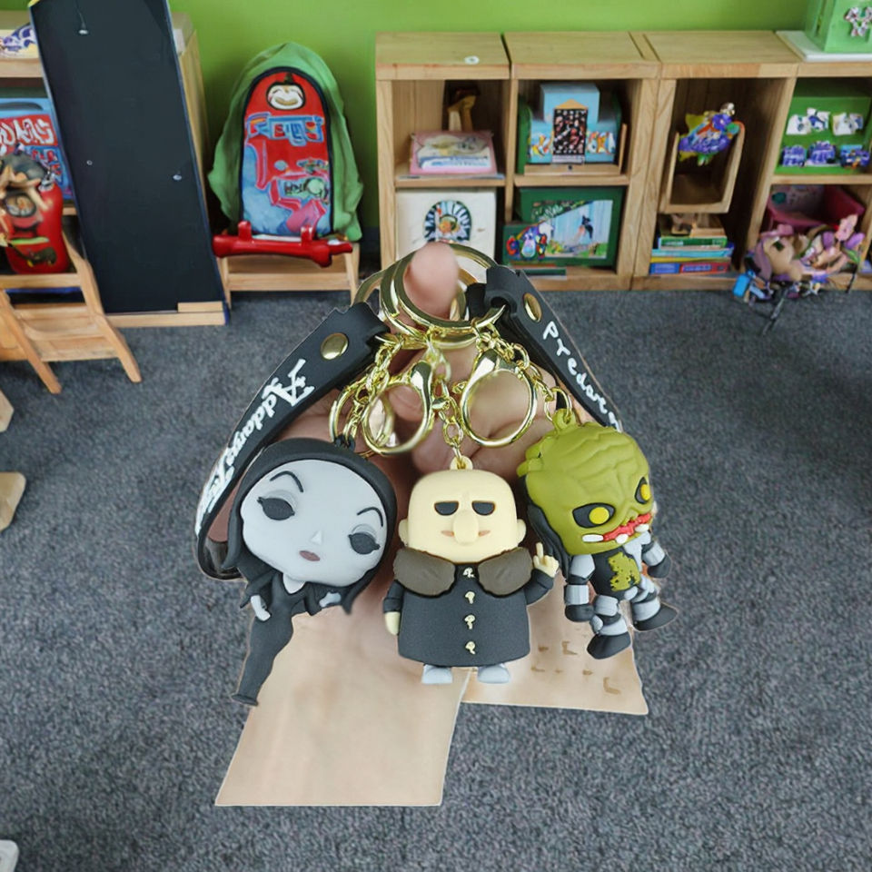 Huakai Cross-Border Wednesday Addams TV Series Cartoon Rubber Alloy Eco ...