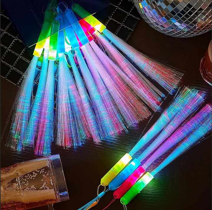 Novelty Led Light up Stick Glowing Fiber Toy Valentines Day Luminous ...