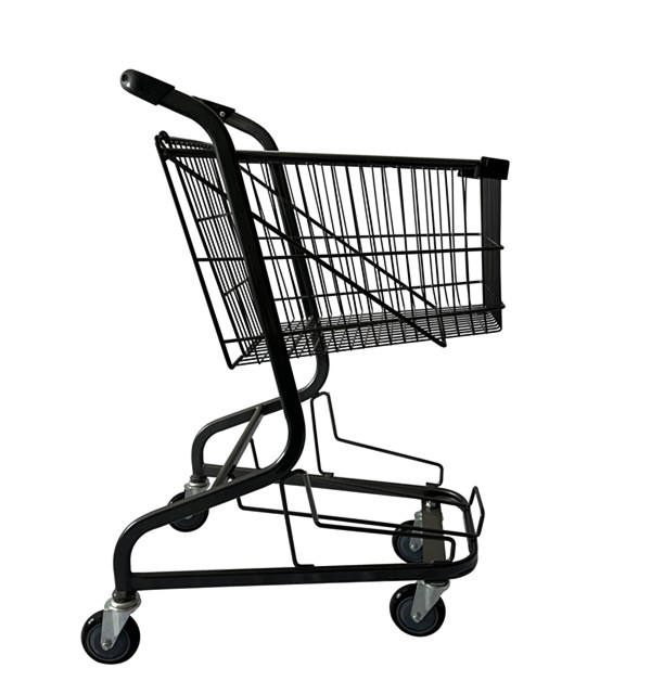 High Quality Double Metal Basket Shopping Trolley for Supermarket ...