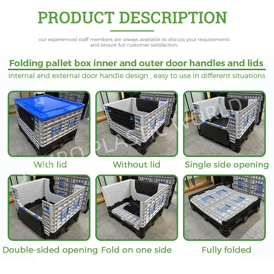 Big Plastic Crates - Durable, Foldable Storage Solutions
