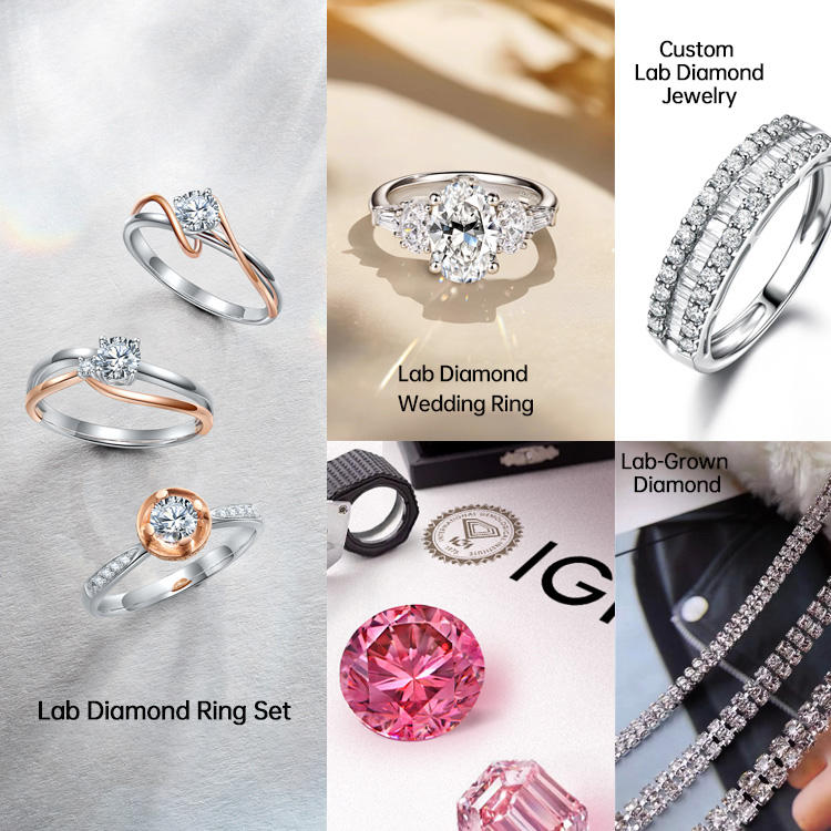 1-3 CT Round Cut Ring Solitaire Diamond Engagement Ring With 14K 18K ...