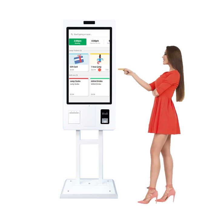 Restaurant Android POS System 21.5" 24" 32" Floor Standing Touch Screen ...
