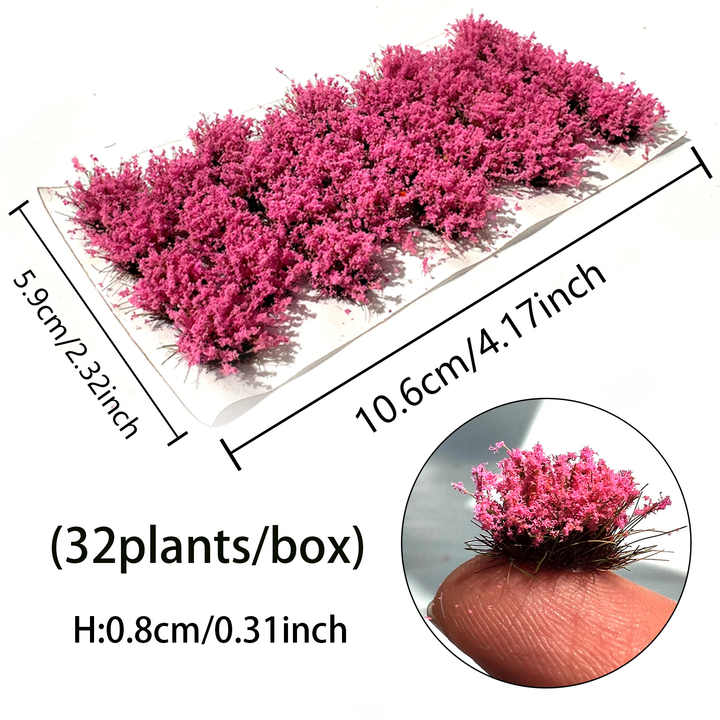 8mm 32 Mini Round Flower Cluster Pot Landscaping Small Ornament Rockery ...