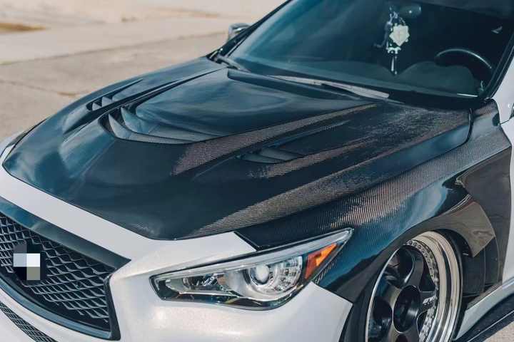 MRD Demon Style V5 Carbon Hood for Infiniti Q50 & Q60