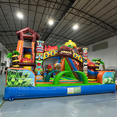 Outdoor Jumping Castle Inflatable Bouncy Castle Combo Bouncer ...