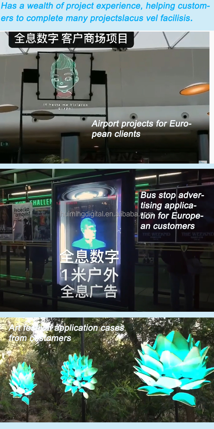 2022 3d Holographic Fan With Wifi And Cloud Platform And 3d Hologram