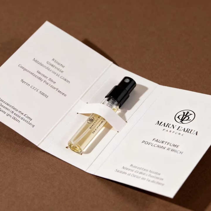 Perfume Tester Sample Card With Mini Spray Vial and Paper Card Holder ...