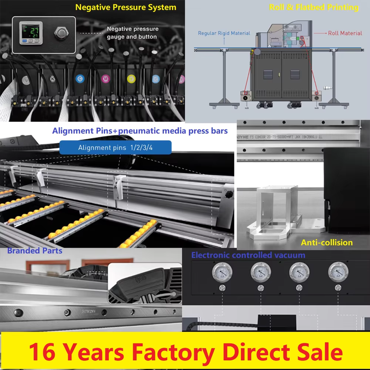 SinoColor 3.2m Hybrid Uv Led Wide-format Printer with Ccd Camera for ...