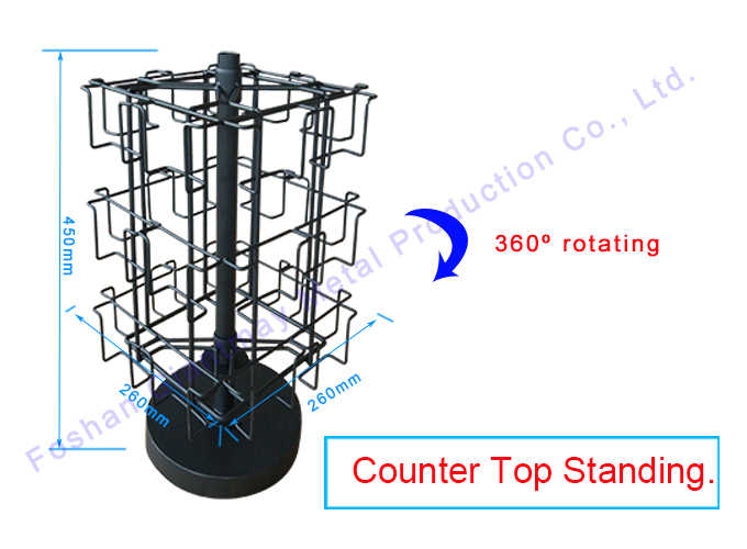 Metal Counter Top Wire CD Postcard Spinner Pocket Display Stand ...