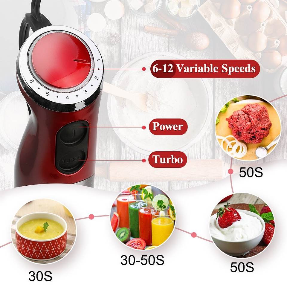 GS CE Factory Priced Immersion Hand Mixer Blender Pure Copper Motor and ...